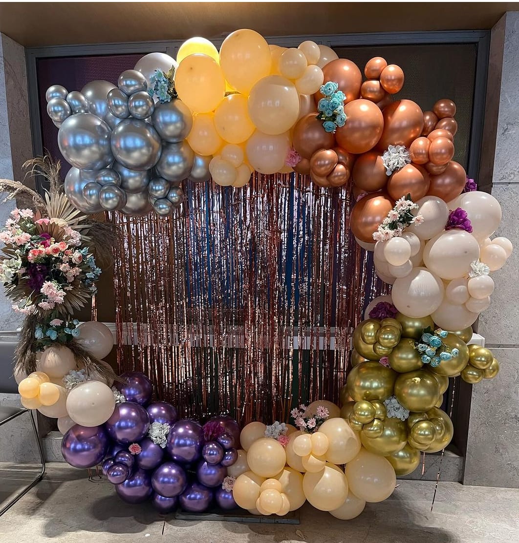 balloon decoration birthday decoration Festive Multi Color Birthday ...