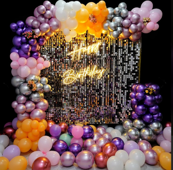 balloon decoration birthday decoration Elegant Vibes Birthday Decor 6511